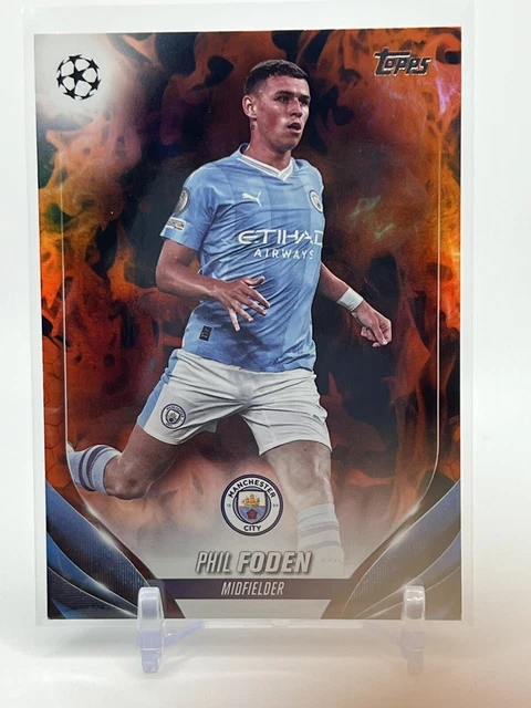2023-24 TOPPS UEFA Club Competitions Phil Foden Manchester City Red ... 2023-24 TOPPS UEFA Club Competitions Phil Foden Manchester City Red ...