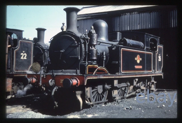 KRP 35MM SLIDE - Isle of Wight - ex SR O2 No. 25 'Godshill at Ryde shed ...