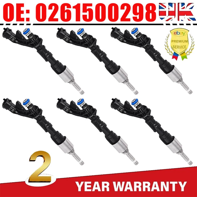 6X FUEL INJECTOR 0261500298 For Land Rover Range Rover Sport 5.0 Jaguar ...