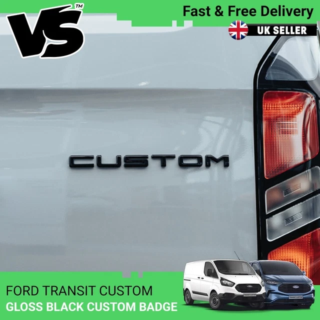 GENUINE OE PART Ford Transit Custom Mk1 Mk2 Rear Door Gloss Black Badge ...