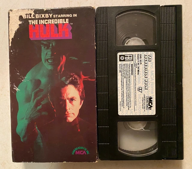 VHS: THE INCREDIBLE Hulk: Original TV Series Pilot: MCA early logo rare ...