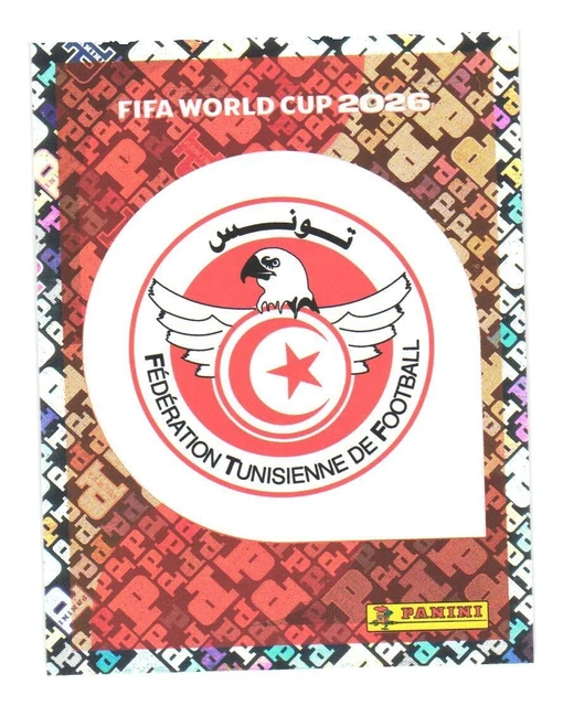 PANINI FIFA WM 2026 World Cup Sticker Tunisia TUN 1 Logo Wappen badge ...