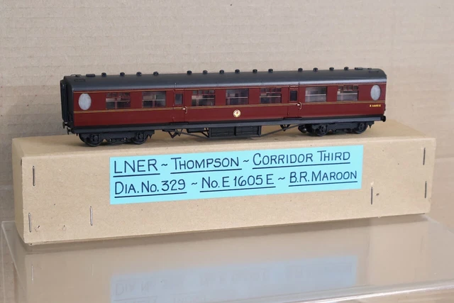 ' COMET' MODÈLES Kit Construit Br Lner Bordeaux Thompson 3rd Classe ...