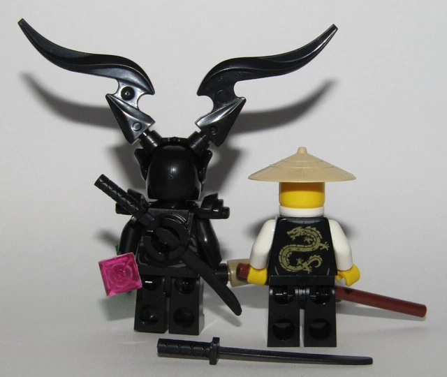 LEGO MASTER SENSEI Wu limited edition ninjago + Omega Black Oni Mask ...