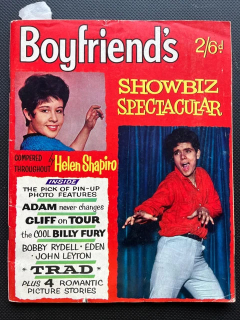 HELEN SHAPIRO BOYFRIENDS Showbizz vintage magazine 1960s Billy Fury £5. ...