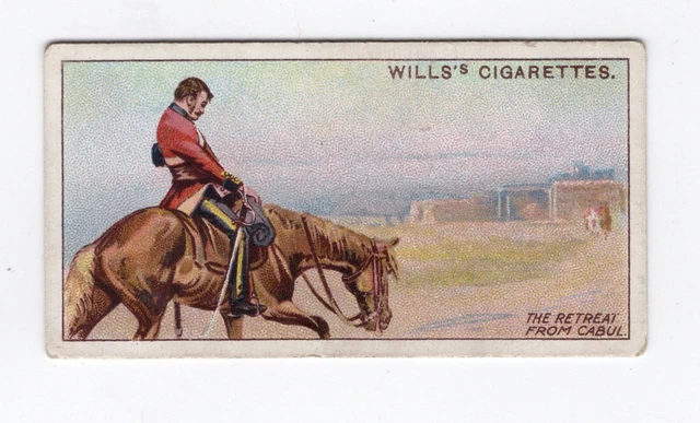 WILLS CIGARETTE CARD 1911 #48 British retreat fom Kabul, Afghanistan ...