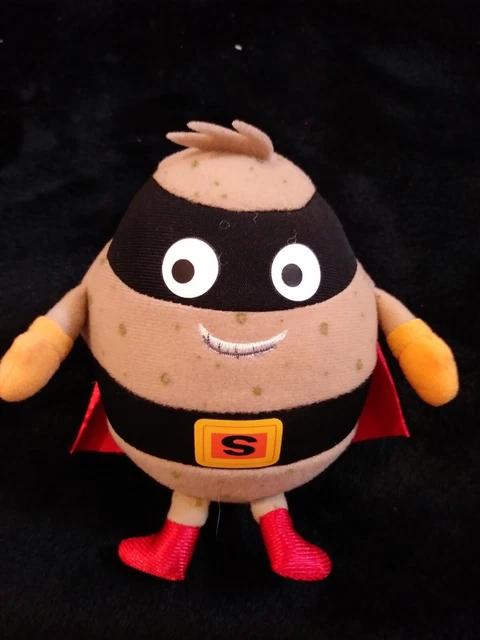 SUPERTATO PLUSH SOFT Toy Teddy **RARE** CBeebies Story Book Evil Pea ...