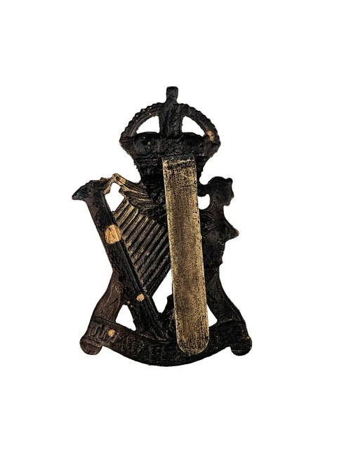 BRITISH ARMY ROYAL Irish Rifles / Ulster Rifles Metal Cap Badge ...