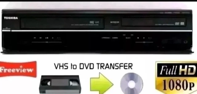 TOSHIBA DVR20 VHS DVD Recorder Copy VHS to DVD New Remote & Set Up Guide HDMI £179.99 - PicClick UK