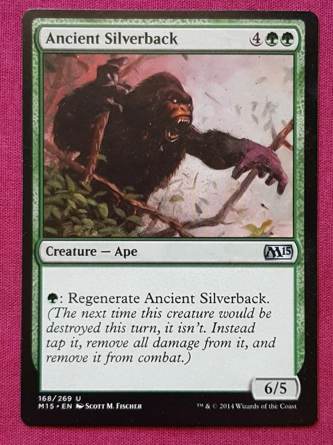 MAGIC THE GATHERING 2015 CORE SET M15 ANCIENT SILVERBACK single green ...