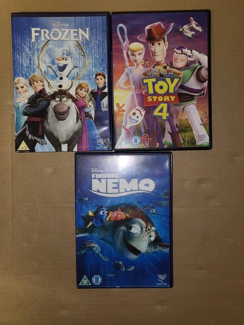CHILDREN & FAMILY Disney 3 DVD Bundle: Frozen, Finding Nemo & Toy Story ...