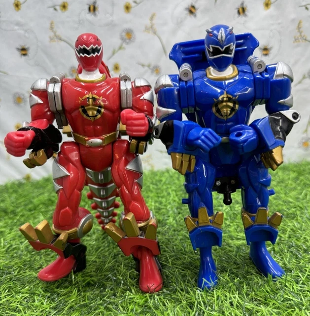 PAIRE DE FIGURINES transformantes Power Rangers Dino Thunder 2003 ...