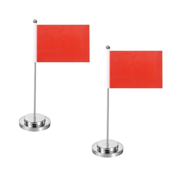 DRAPEAU SUPPORT TABLE Drapeau Supports Mât Drapeau Argenté Drapeau ...