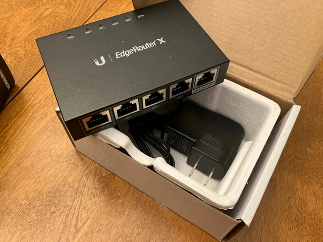 UBIQUITI NETWORKS ER-X EdgeRouter X 5-Port Gigabit Wired Router $19.99 ...
