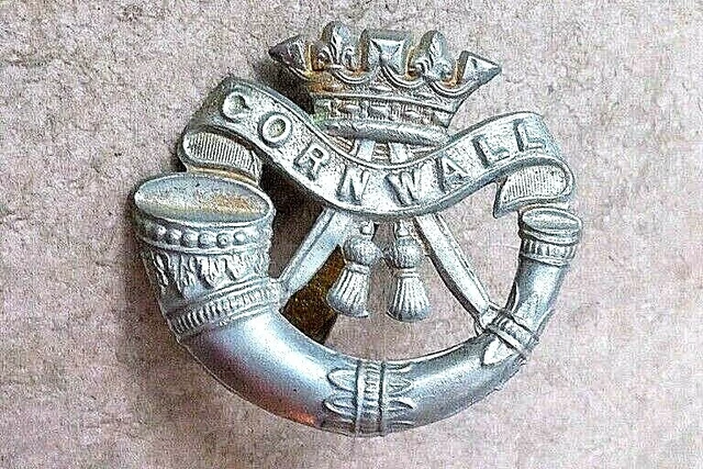 WW1 BRITISH ARMY DUKE OF CORNWALL'S LIGHT INFANTRY Cap Badge CORNWALL £ ...