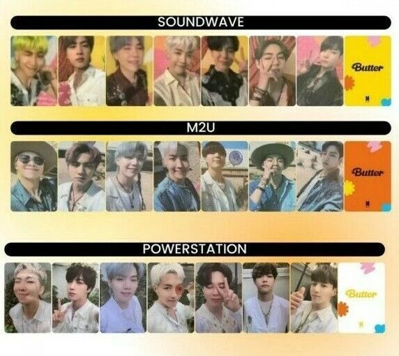 BTS BUTTER OFFICIAL Lucky Draw Photo Card M2U POWER STATION SOUNDWAVE £13.13 - PicClick UK