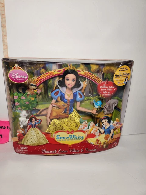 DISNEY PRINCESS MUSICAL Snow White & Friends Light Up & Talk Doll ...
