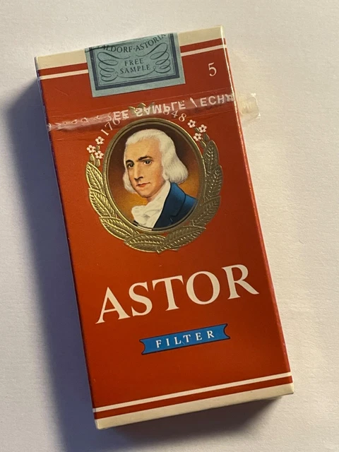 ANCIEN PAQUET DE 5 CIGARETTES ASTOR filtre 5 NEUF RARE EUR 11,00 ...