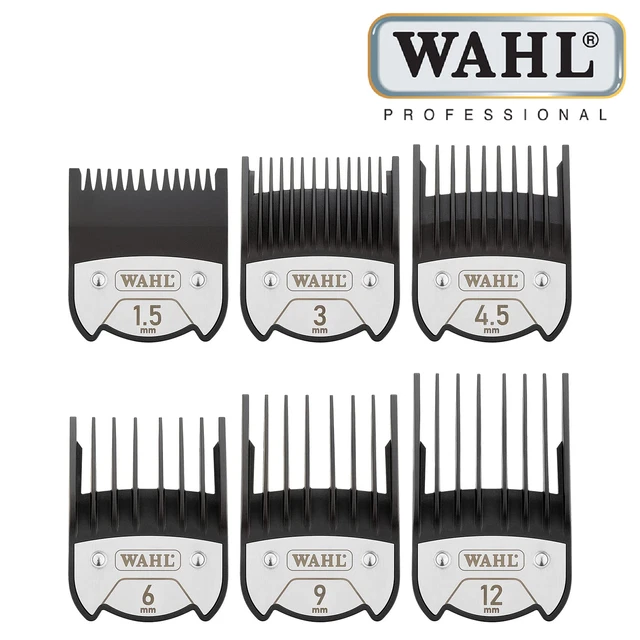 WAHL PREMIUM MAGNETIC Attachment Combs for Hair Clippers with Storage ...