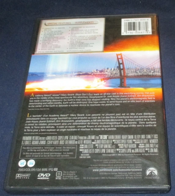 THE CORE (DVD, 2003, Widescreen) $3.49 - PicClick CA