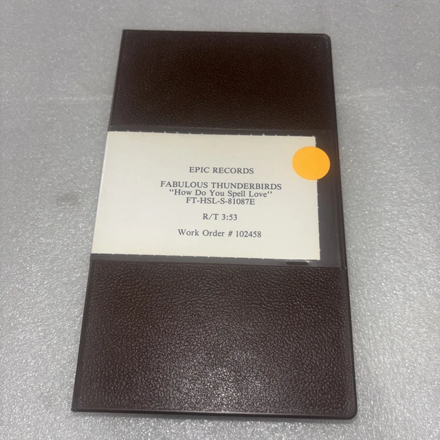 EPIC RECORDS FABULOUS THUNDERBIRDS How Do You Spell Love VHS £131.94 ...