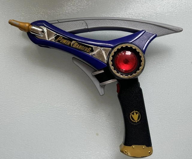 POWER RANGERS DINO Thunder Raptor Gun 2003 Powered By 2 AAA Batteries ...