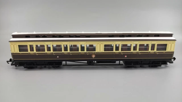 HORNBY 'OO' GAUGE Lot Of 2 Gwr Choc/Cream Clerestory Brake/Composite ...
