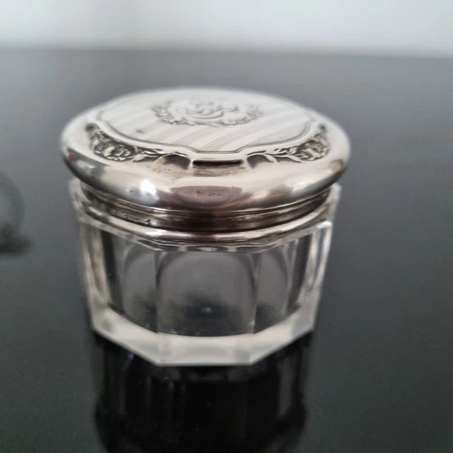 BOITE ARGENT CRISTAL Fin XIXè Victorian Silver Crystal Box 19thC EUR 64 ...