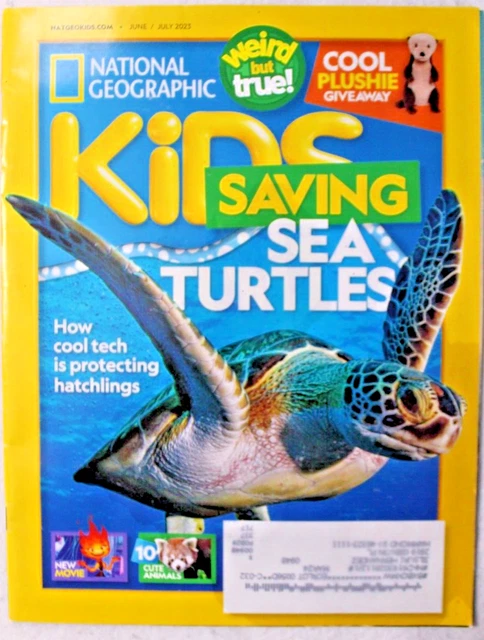 NATIONAL GEOGRAPHIC KIDS MAGAZINE June/July 2023 Sea Turtles Cute ...