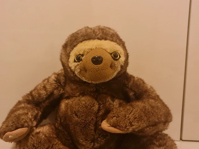 SOFAWORKS SOFOLOGY NEAL the Sloth Plush Soft Cuddly Toy Brown Sloath ...