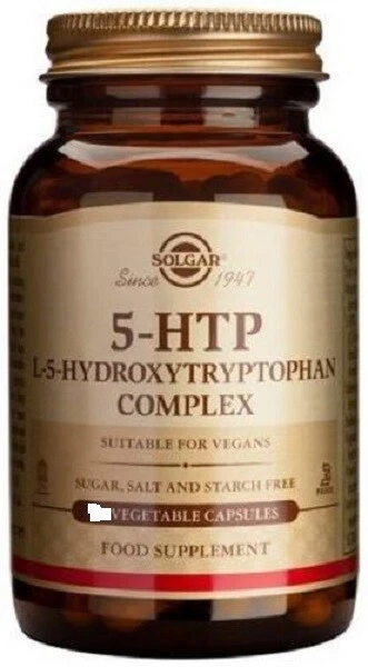 SOLGAR 5-HTP L-5-HYDROXYTRYPTOPHAN Complex vegetable capsules (30) BBE 03/2026 £14.99 - PicClick UK