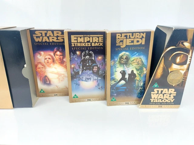 STAR WARS TRILOGY Special Edition VHS Box Set 1997 Empire Strikes Return Jedi £9.97 - PicClick UK