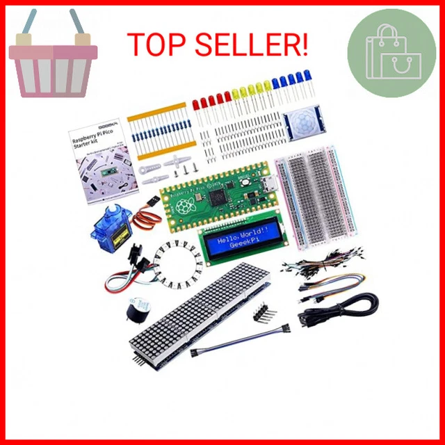 GEEEKPI RASPBERRY PI Pico Basic Starter Kit with Raspberry Pi Pico ...