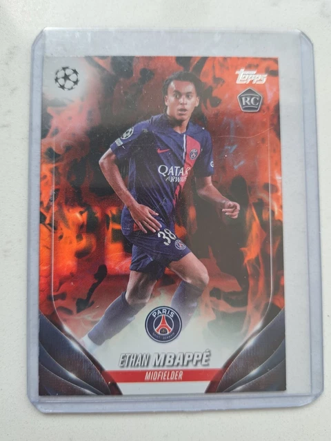 TOPPS UEFA CLUB Competition UCC 2023/24 Ethan Mbappe RC Inferno ...