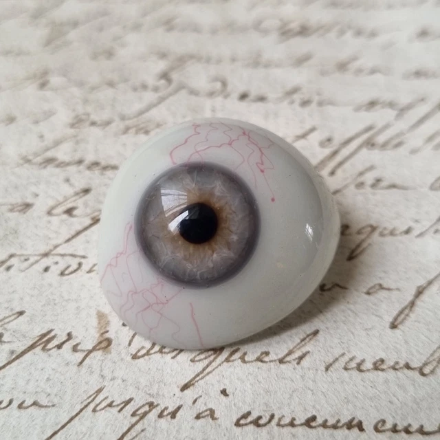 OEIL ANCIEN EN Verre Ophtalmologie Cabinet Curiosité Antique Glass Eye ...
