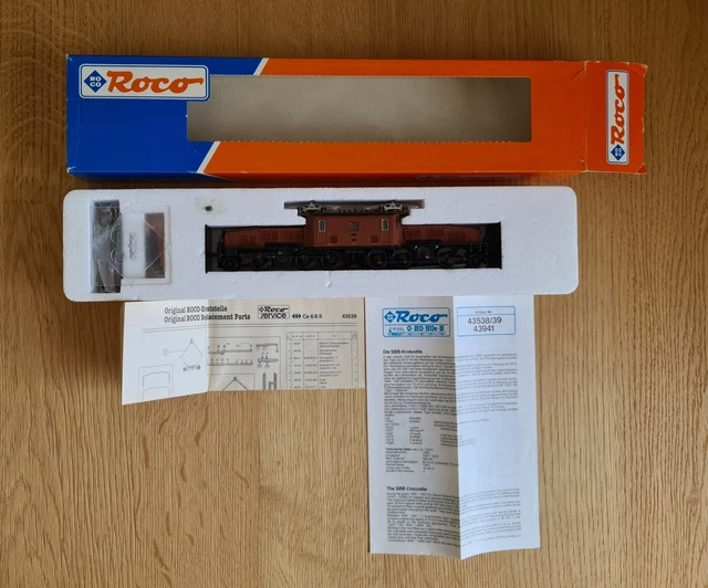 ROCO 43539 ELEKTROLOK Krokodil in Braun für die Spur HO NEU in OVP ...