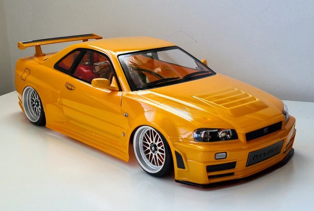 NEWLY BUILT TAMIYA 51246 Nissan Skyline GT-R (R34) Bodyset Camel Yellow Nismo £89.12 - PicClick UK