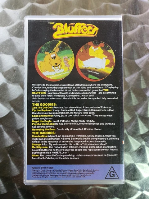 BLUFFERS VOLUME 3 - 1987 VHS Cartoon - Video Tape $5.90 - PicClick AU