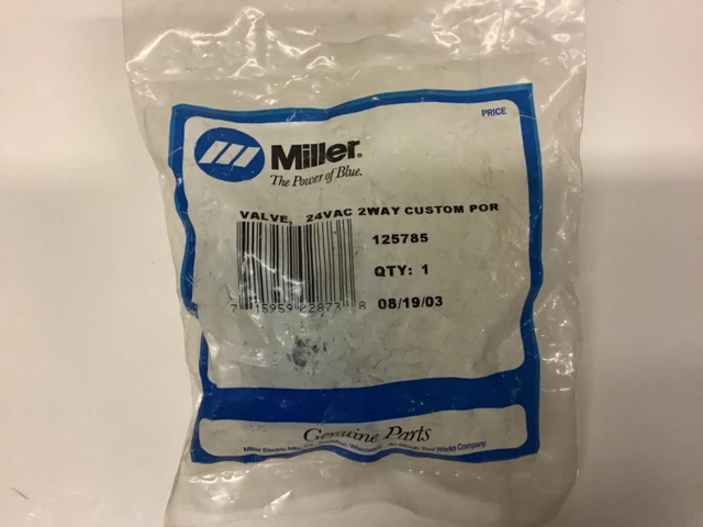 MILLER ELECTRIC WELDER parts number 125785 gas solenoid $130.00 ...