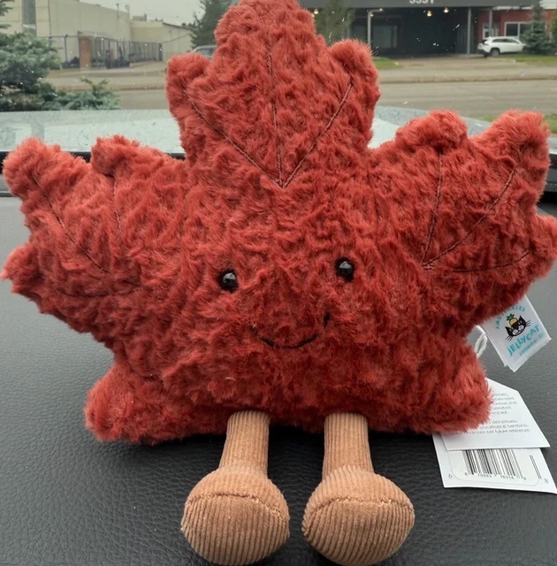 JELLYCAT CANADIAN INDIGO Exclusive Amuseables Maple Leaf BNWT $280.00 ...