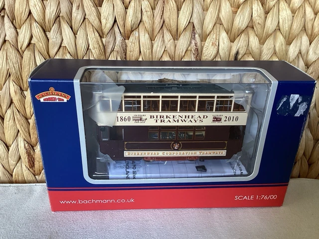 BACHMANN CE00610 TRAM Car 70 Birkenhead Corporation New Silver Chip ...