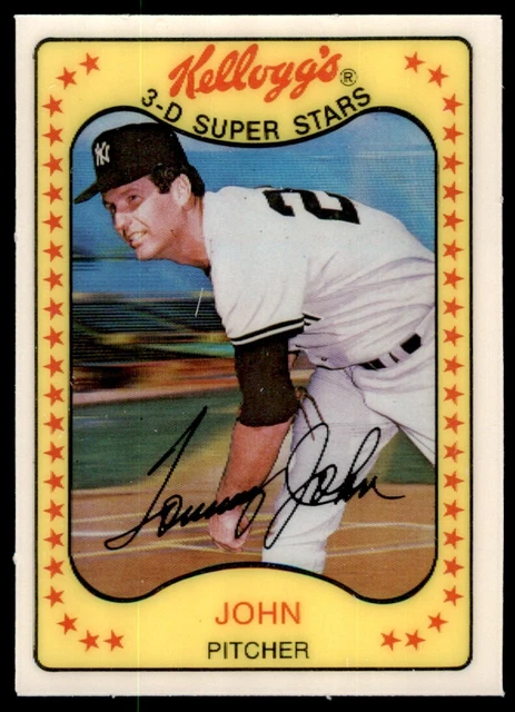 1981 KELLOGG'S TOMMY John Pas de prix Neuf Yankees de New York #52 EUR ...