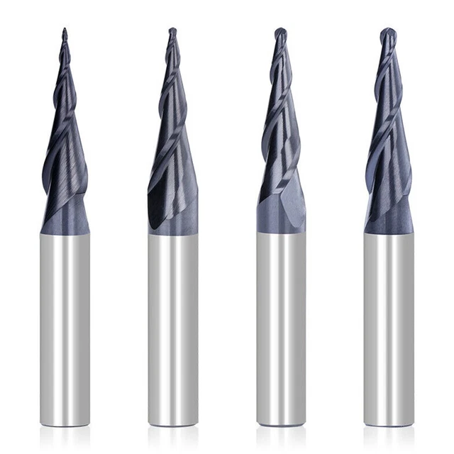 PUNTA ROUTER IN Carburo Conica Perfetta per Stampi Acciaio e Ghisa ...