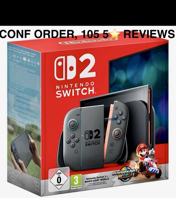 NINTENDO SWITCH 2 + Mario Kart World Bundle PRESALE CONFIRMED, Del By 6 ...