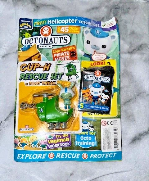 CBEEBIES/BBC OCTONAUTS MAGAZINE/5XCARDS/GUP-H Pilot Tweak Rescue Set ...