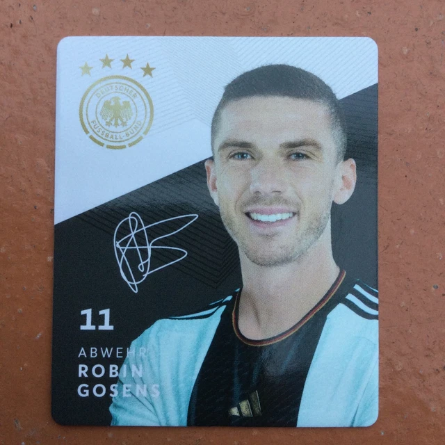 NR. 11, ROBIN Gosens, Abwehr, DFB-Sammelkarte 2022, Fußball WM, Katar ...