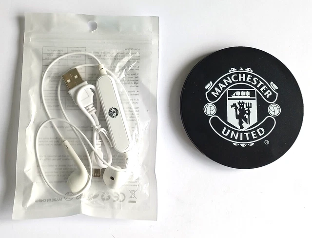MANCHESTER UNITED BLUETOOTH wireless earbuds headset and charging pad ...