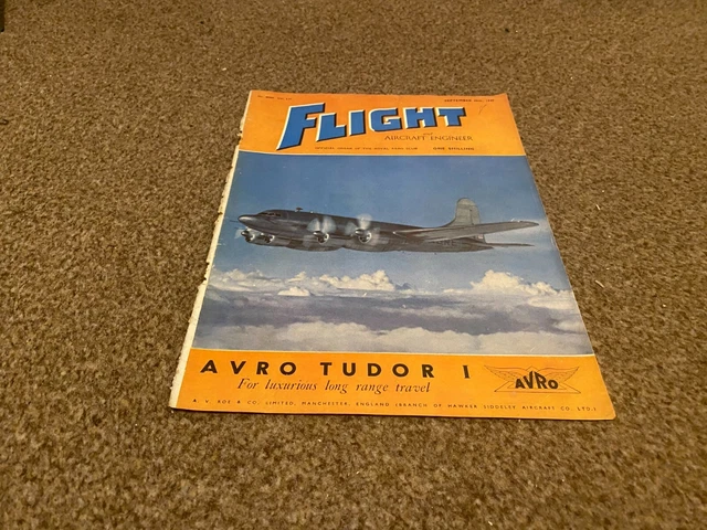 AC21 FLIGHT MAGAZINE Cover Page 11X8 Avro Tudor I £5.00 - PicClick UK