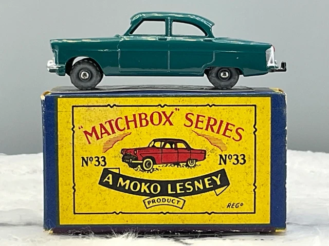 MATCHBOX LESNEY#33A FORD Zodiac 1957 Mint,Genuine in Original Box $95. ...