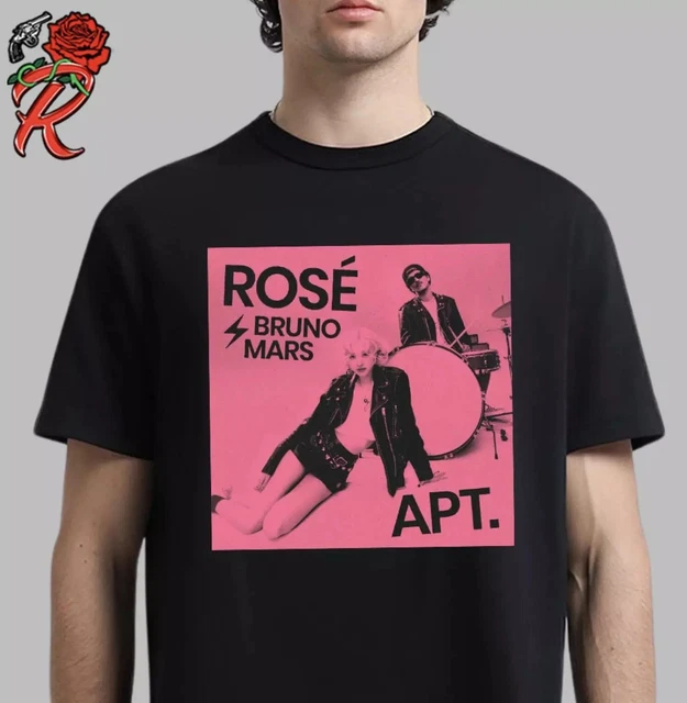 BLACKPINK ROSE AND Bruno Mars Apt Single Cover Unisex T-Shirt N221002 £16.37 - PicClick UK
